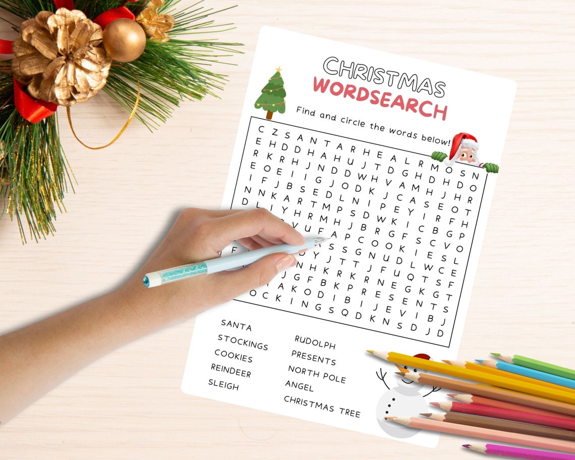 Christmas Activity Pages Fun Christmas Themed Printable Worksheets for ...