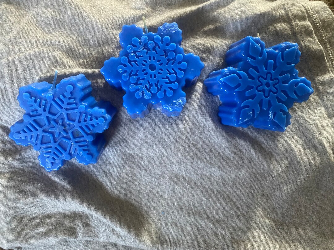 Snowflake Candles - Etsy