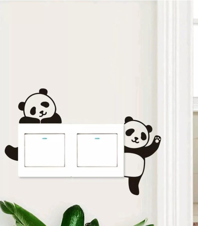 Panda Light Switch Sticker for Kids - Etsy