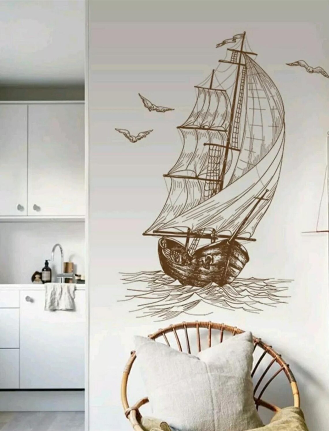 Ship Themed Wallpaper - Etsy
