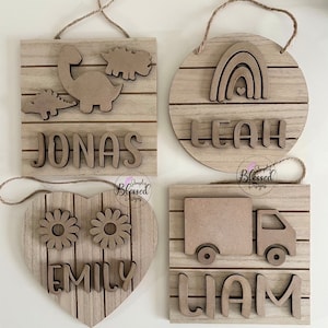 DIY Custom Sign Kit, Paint Your Own Personalized Sign, Bedroom Door ...