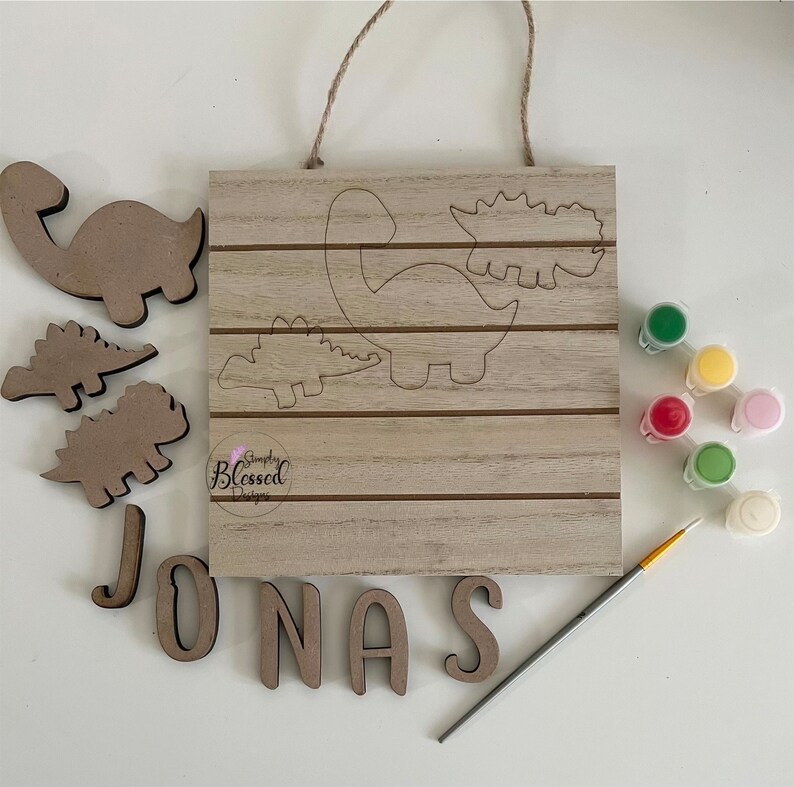 DIY Custom Sign Kit, Paint Your Own Personalized Sign, Bedroom Door ...