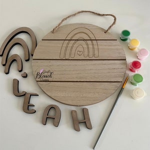 DIY Custom Sign Kit, Paint Your Own Personalized Sign, Bedroom Door ...