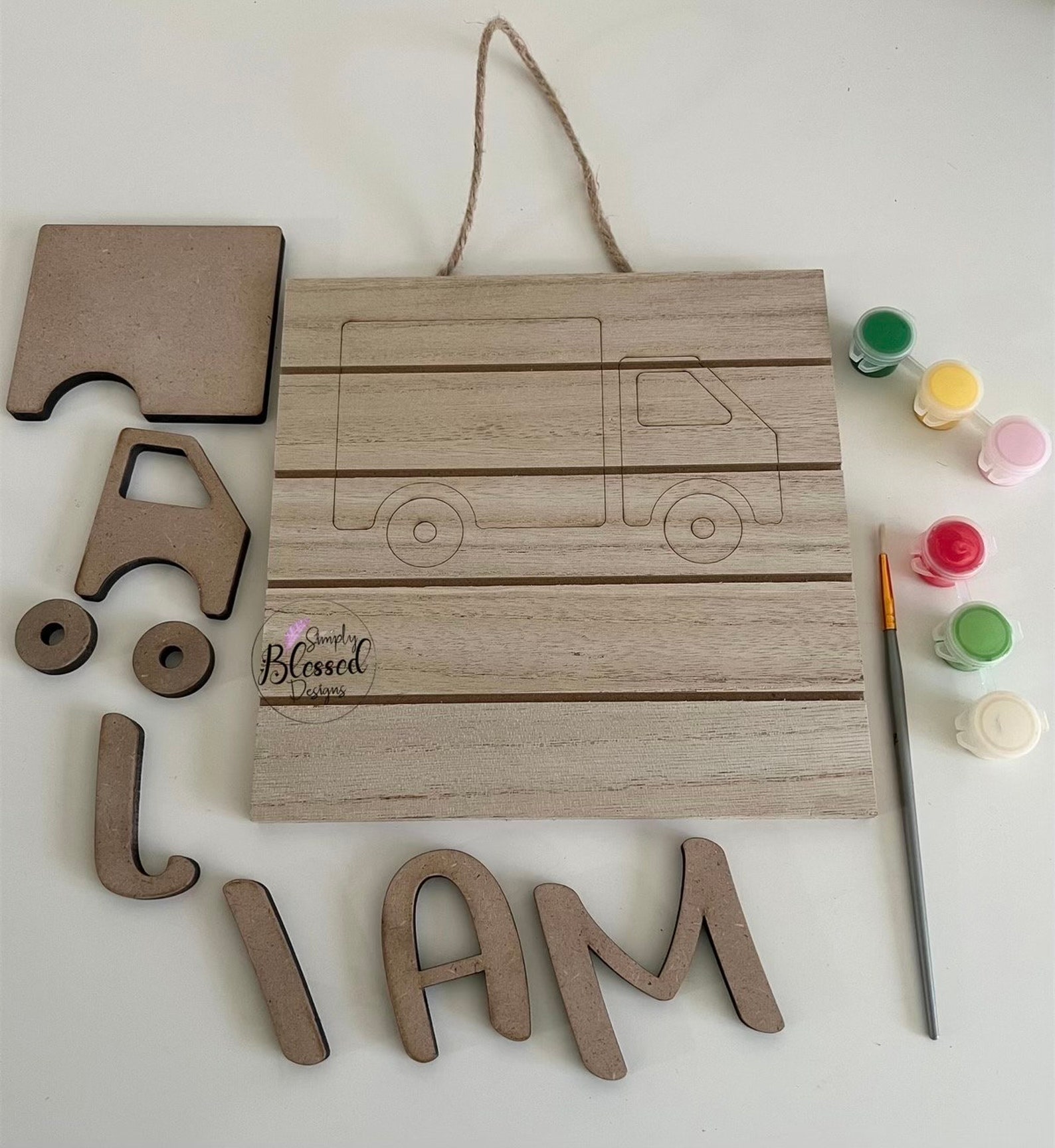DIY Custom Sign Kit, Paint Your Own Personalized Sign, Bedroom Door ...