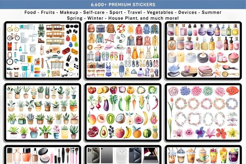 All-in-one Digital Planner 2026 Bundle, 320 Hyperlinked Planners, iPad Planner, Portrait ...