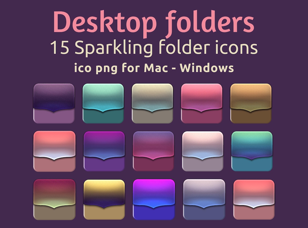 The Gradient Collection: Folder Icons for Mac – Desktop Icon Pack ...