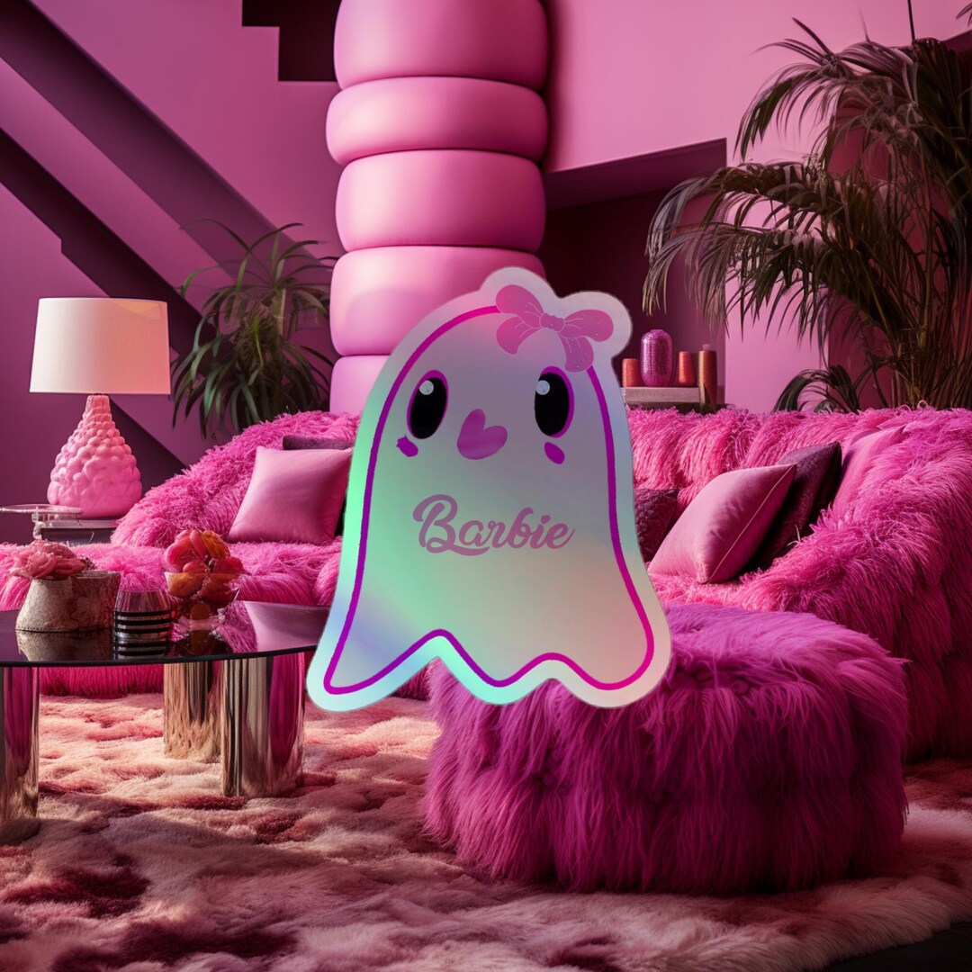 Barbie Ghost Holographic Stickers - Etsy