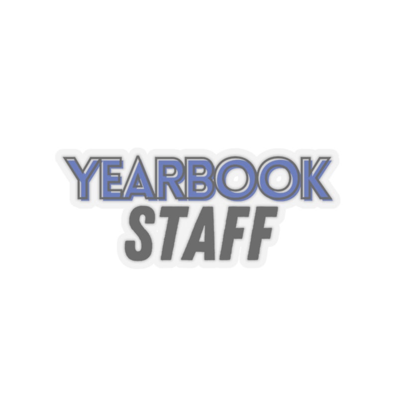 Yearbook Staff Sticker // Royal Blue - Etsy