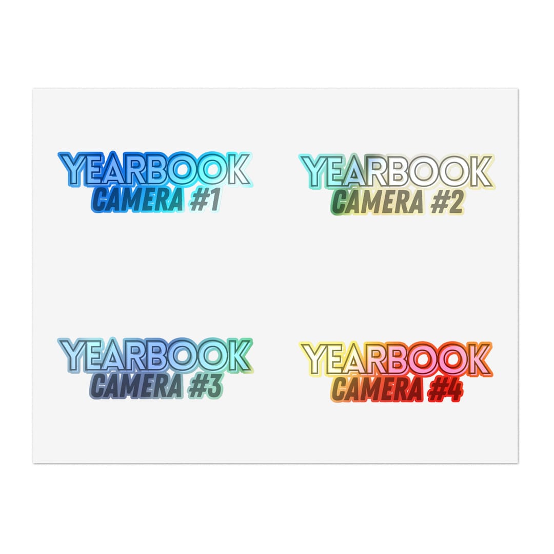 Yearbook Camera Stickers for Organization + Labeling #1-4 - Etsy