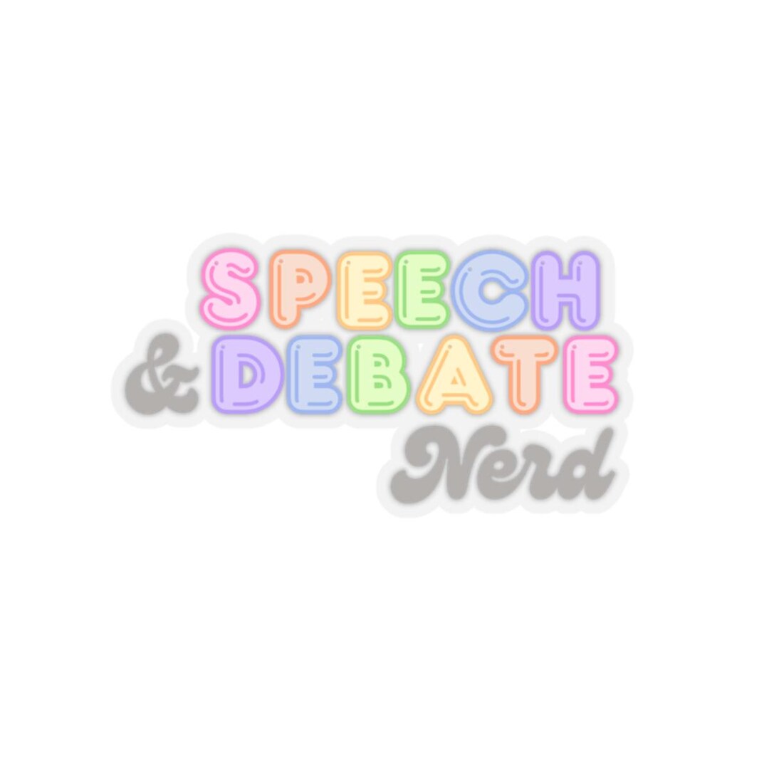 Speech & Debate Nerd Sticker - Etsy