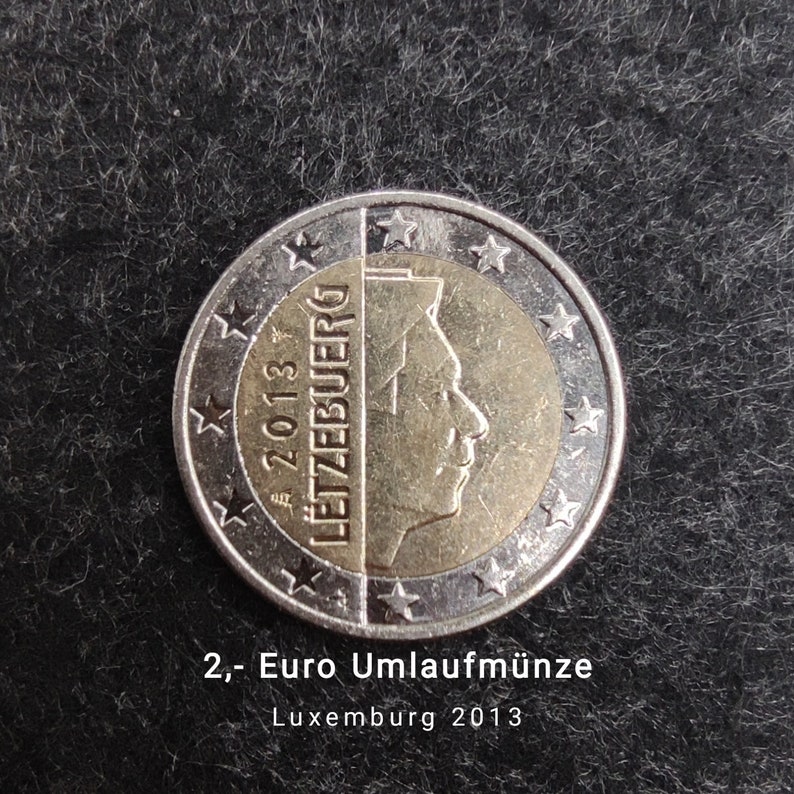 2 Euro Circulation Coin Luxembourg 2013 - Etsy