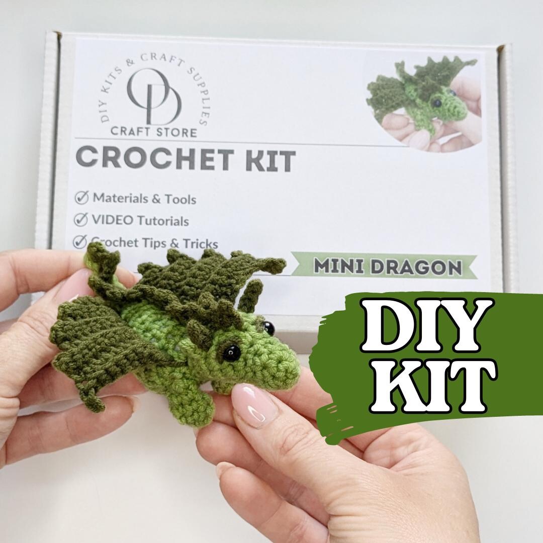 Dragon Crochet DIY Kit for Beginners: Amigurumi Craft - Etsy