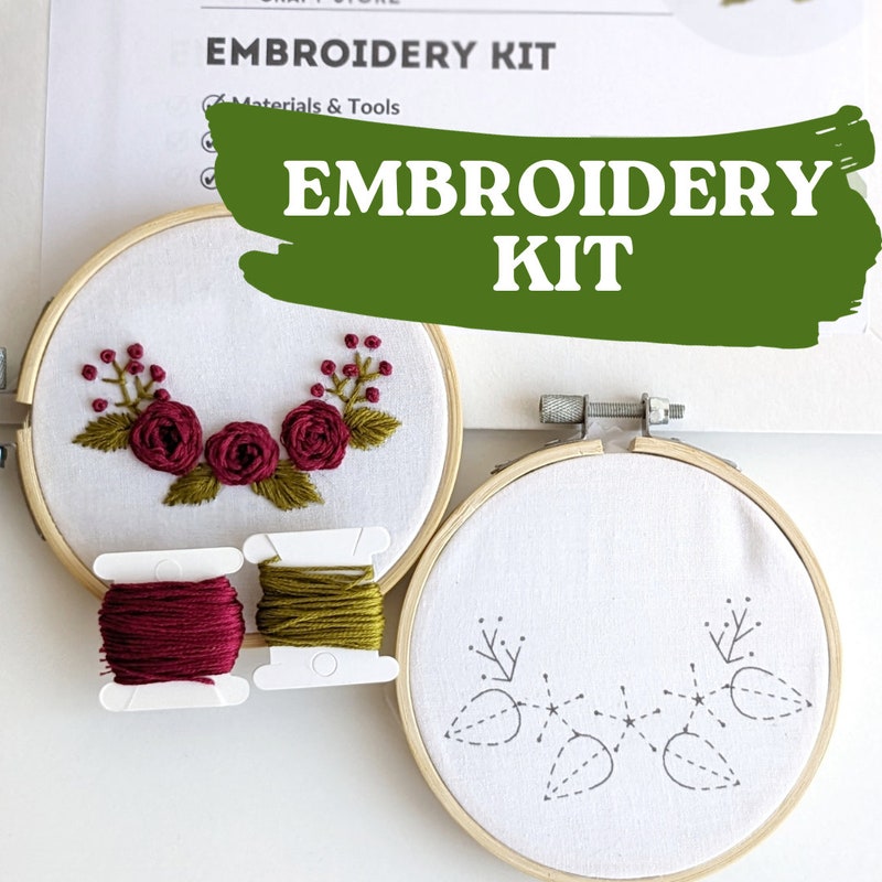 Hand Embroidery Kit - Etsy