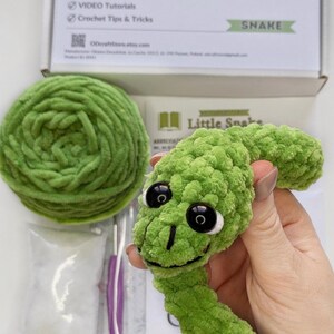 Crochet KIT Amigurumi Snake, Learn to Crochet Amigurumi, Snake Crochet ...