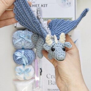 Crochet Dragon DIY Kit for Beginners: Amigurumi Craft Project - Etsy