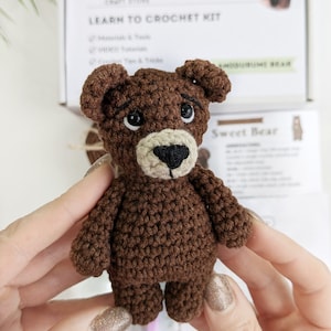 Beginner Crochet KIT, Learn to Crochet Amigurumi, DIY Teddy Bear - Etsy