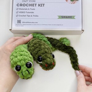 Crochet KIT Amigurumi Snake, Learn to Crochet Amigurumi, Snake Crochet ...