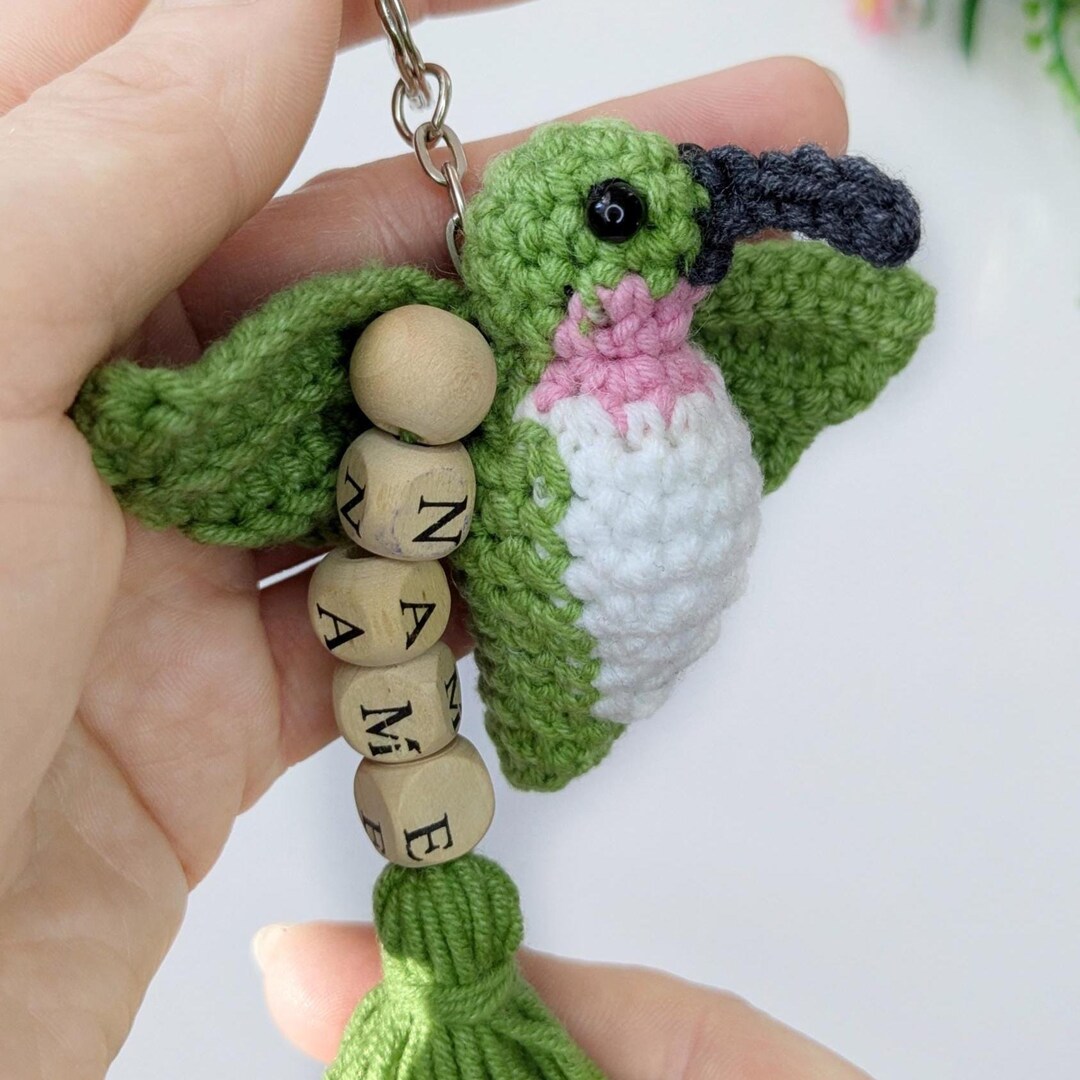 Personalized Hummingbird Keychain: Custom Name Bird Lover Gift - Etsy
