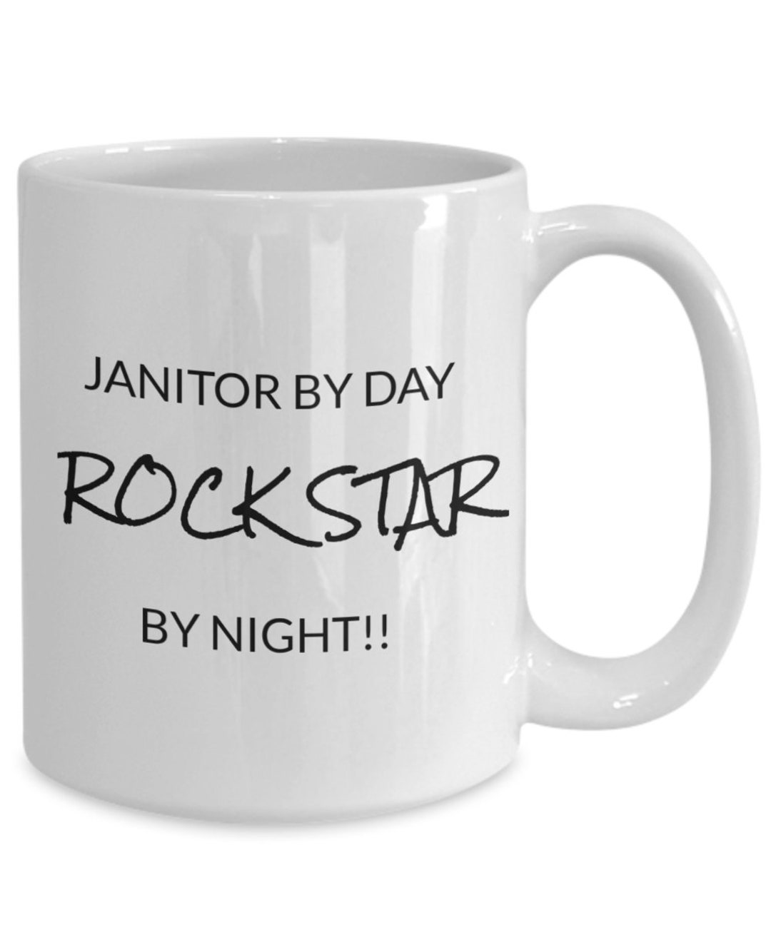 Rockstar Coffee Mug, Coworker Gift Idea, Janitor Cup, Gift for Him ...