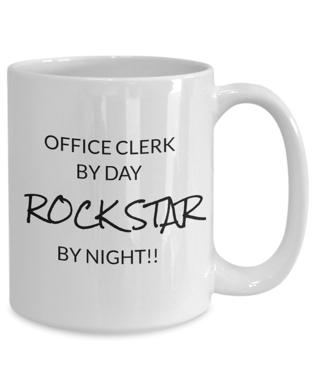 Rockstar Coffee Mug, Coworker Gift Idea, Office Clerk Cup, Gift for Him ...