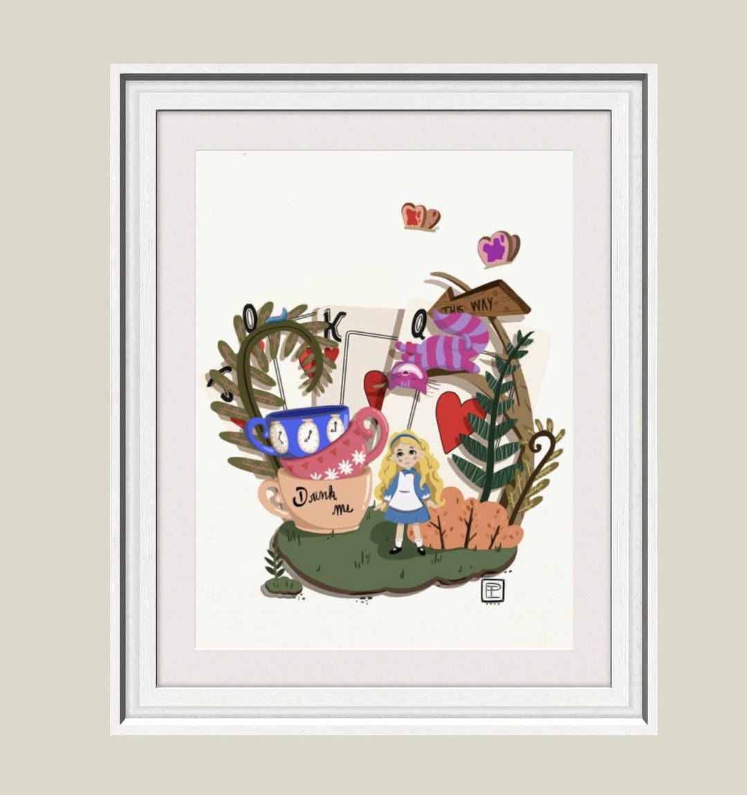 Alice in Wonderland Illustration | A4 Format 210X297 | Tales | Youth ...