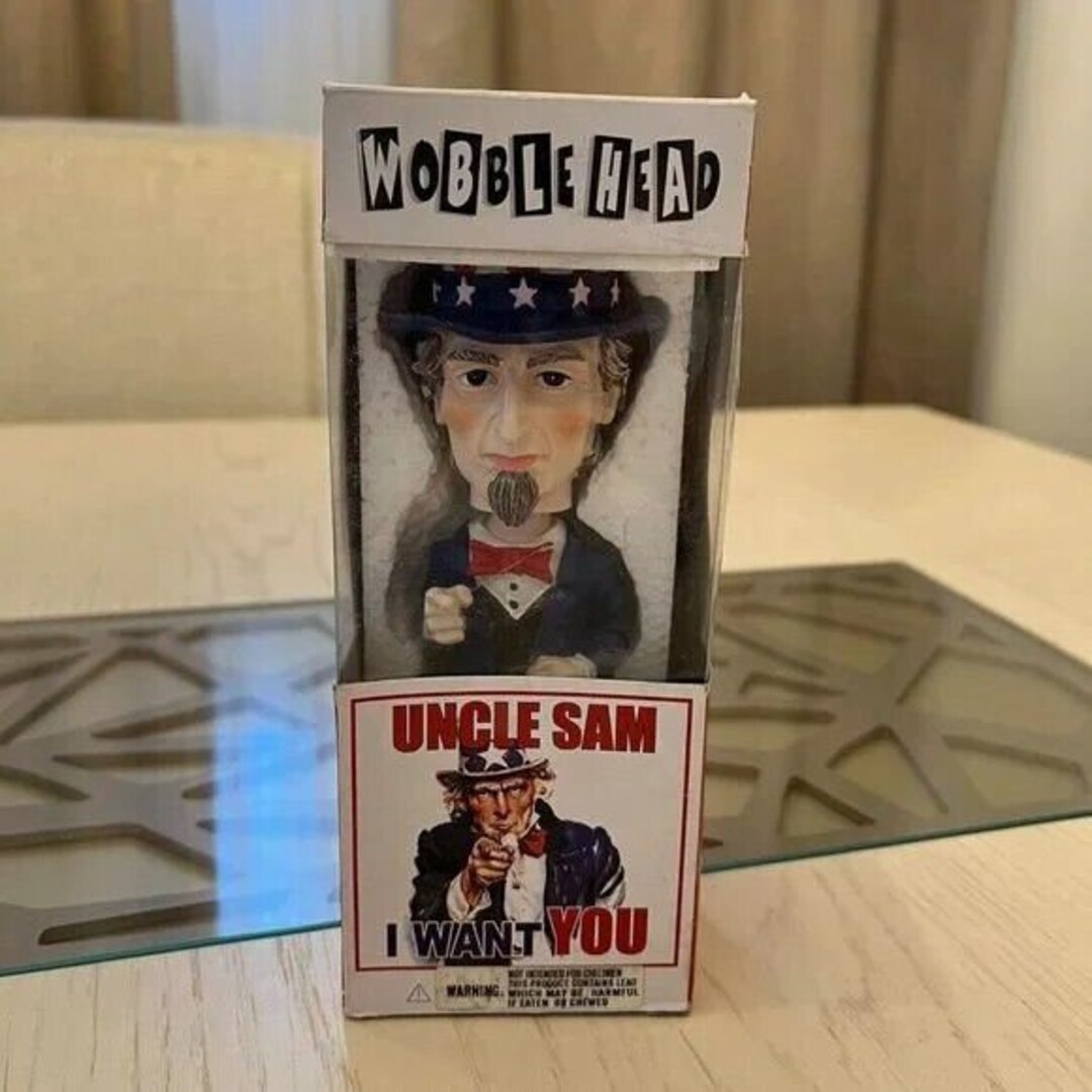 Uncle Sam I Want You Bobblehead Wobblehead Fourth of July - Etsy