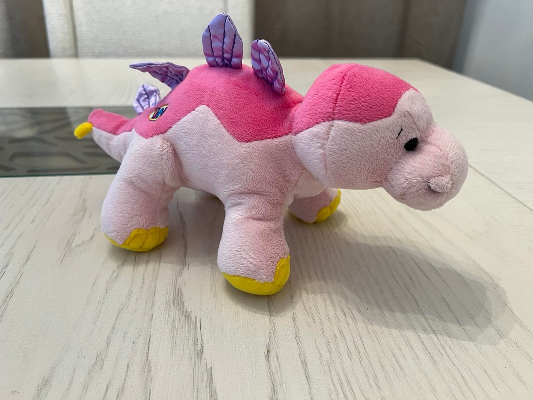 GANZ Webkinz Dinosaur Bubblegumasaurus Pink Plush HM647 Code - Etsy