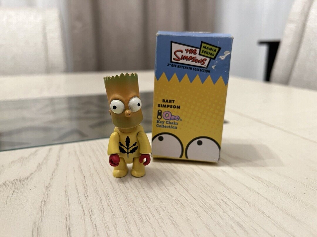 The Simpsons Mania Series Bart Simpson Qee Key Chain - Etsy Canada