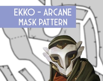 Ekko Mask League of Legends Arcane - Etsy