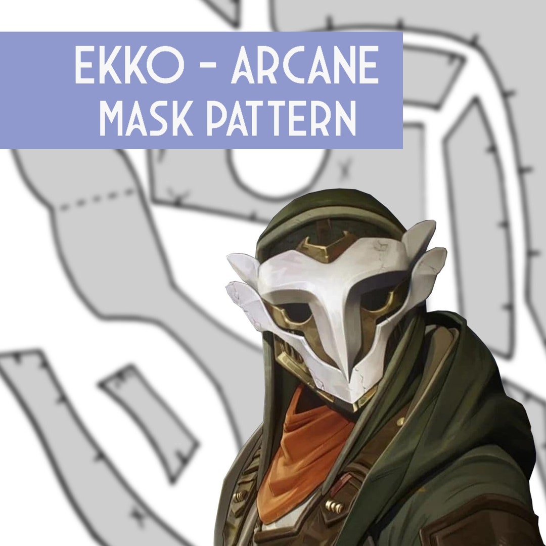 Ekko Mask Pattern - Arcane - Etsy