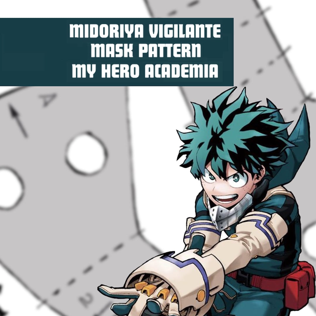 Midoriya Vigilante Mask Pattern - Etsy