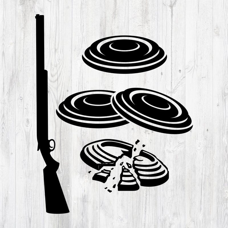 Skeet Shooting Svg - Etsy