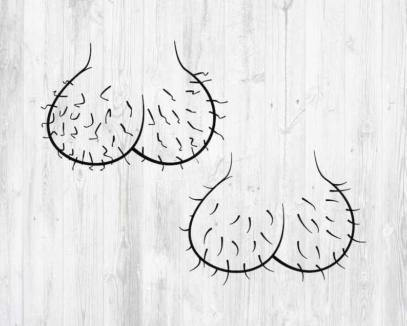Hairy Balls Svg Hairy Balls Clip Art Scrotum Silhouettes Hairy Balls Cutting File Epspng
