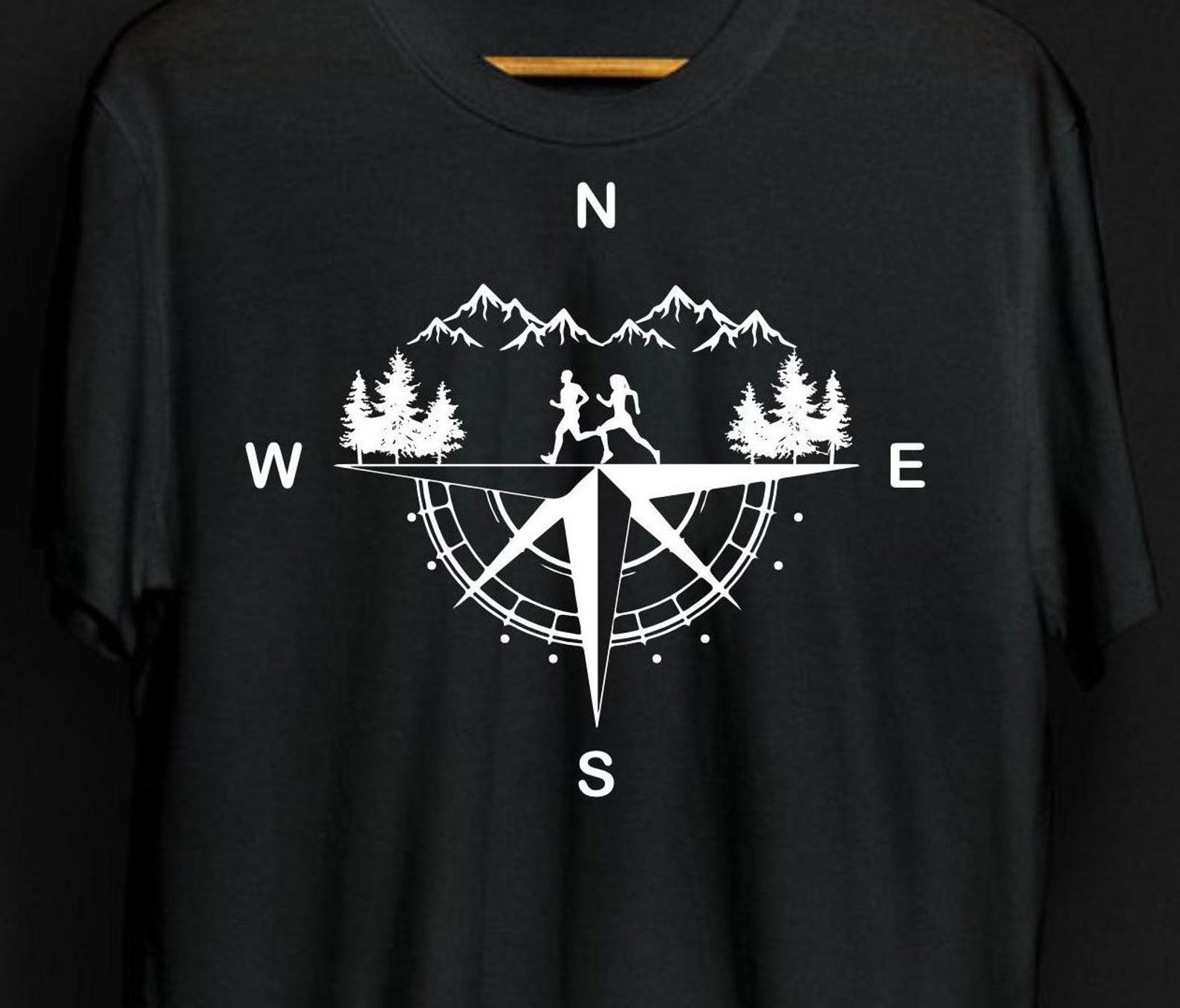 Sport Runner Compass SVG File Male and Woman, Runner Vector Image ...