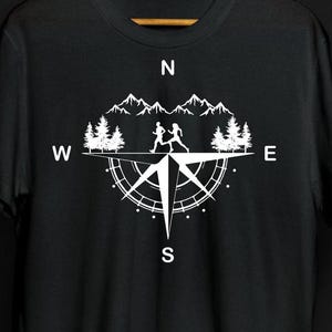 Sport Runner Compass SVG File Male and Woman, Runner Vector Image ...