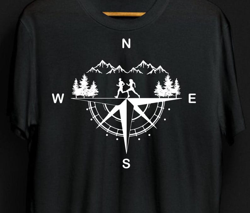 Sport Runner Compass SVG File Male and Woman, Runner Vector Image ...