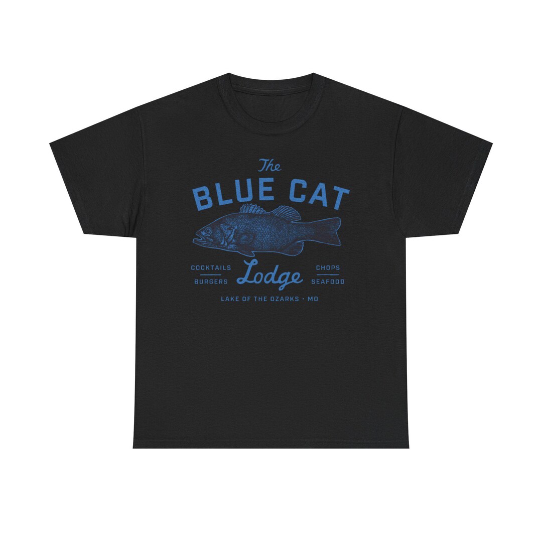 The Blue Cat Lodge Ozark Missouri Lake Fishing Retro Unisex Heavy ...