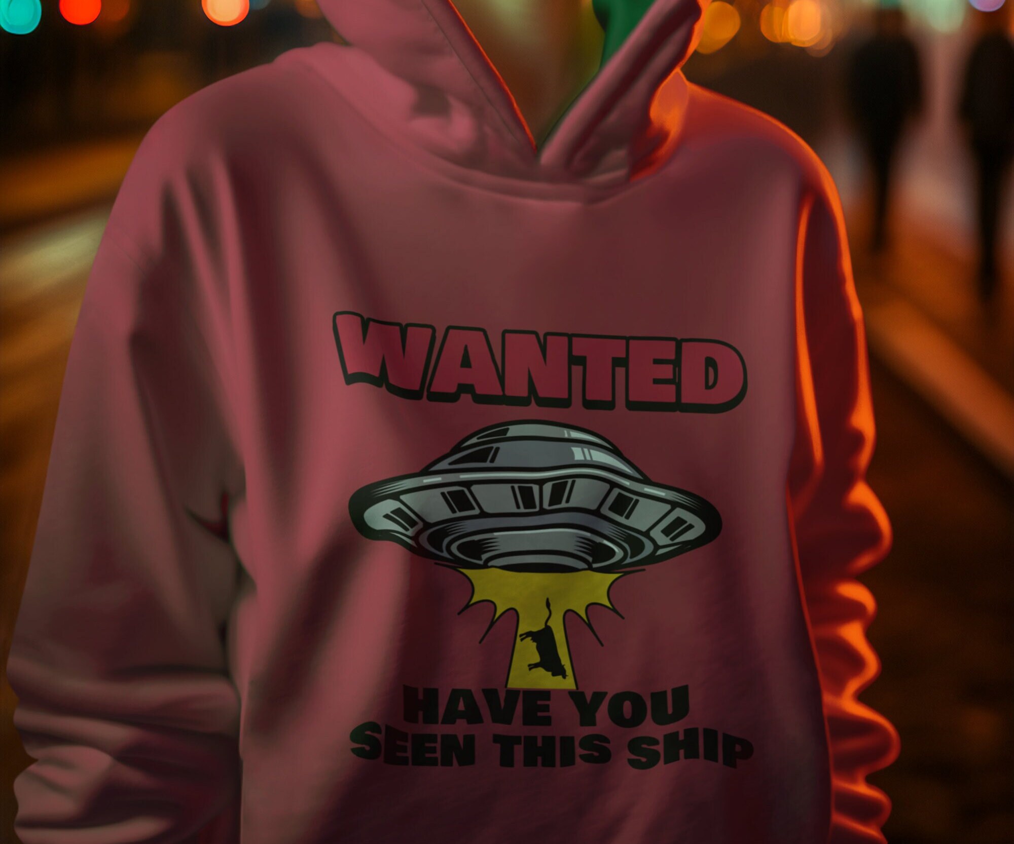Sassy UFO Hoodie Retro Alien UFO Believe Shirt We Are Not Alone Alien ...