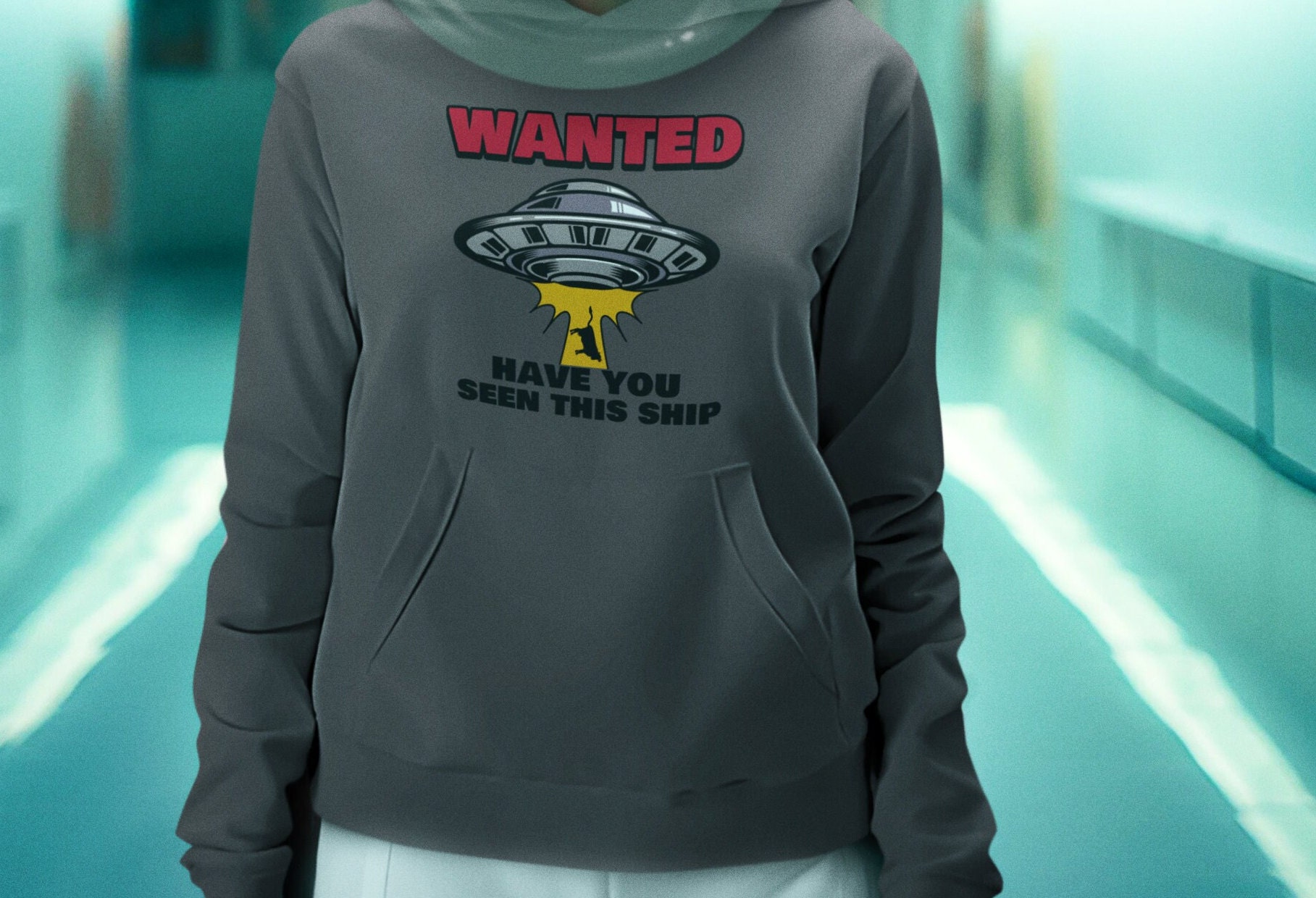 Sassy UFO Hoodie Retro Alien UFO Believe Shirt We Are Not Alone Alien ...