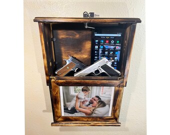 Hidden Storage Photo Frame for Gun and Valuables 20 In. X 17 In. With ...
