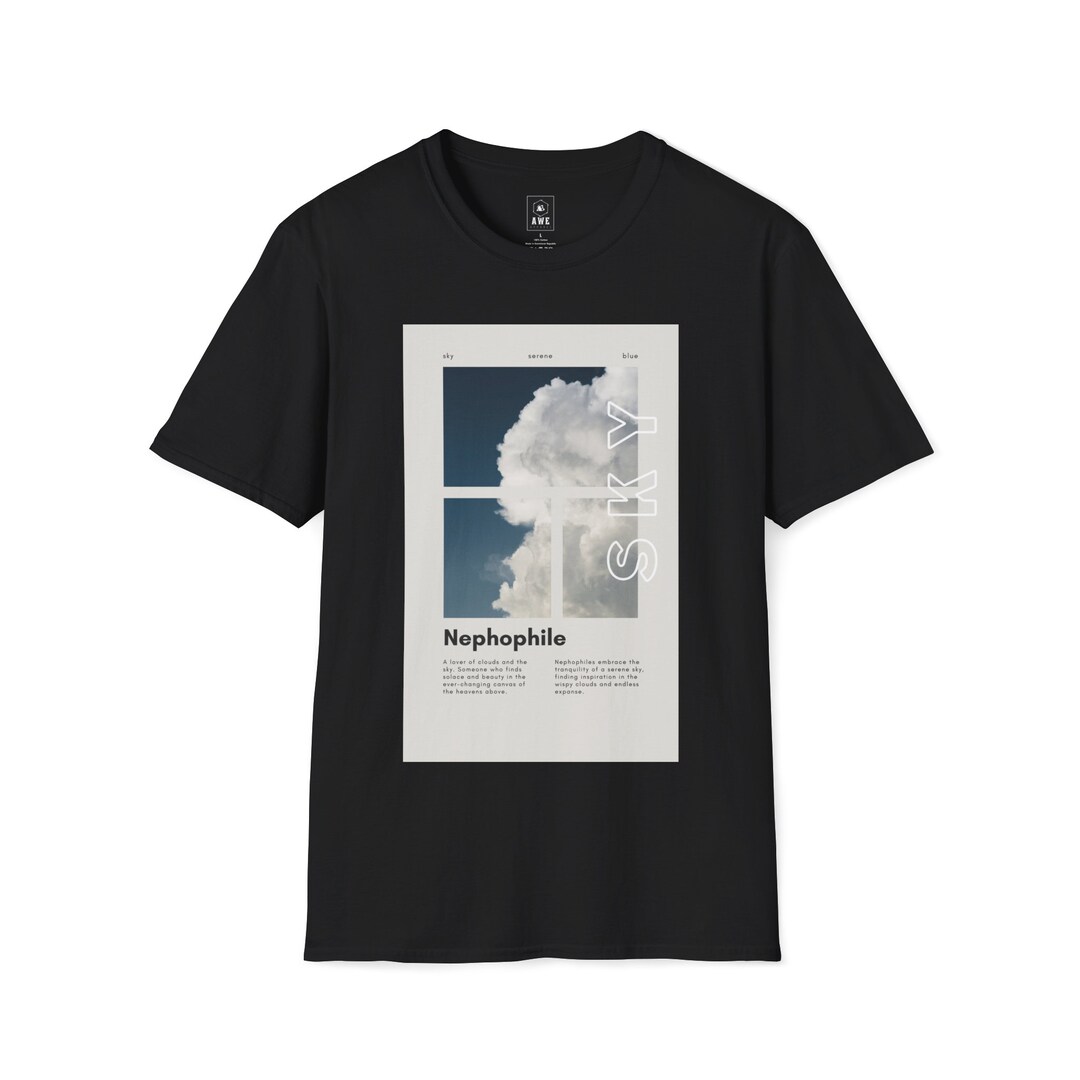 Nephophile Sky Tee Cloud Lovers Delight in a T-shirt Sky and Cloud ...
