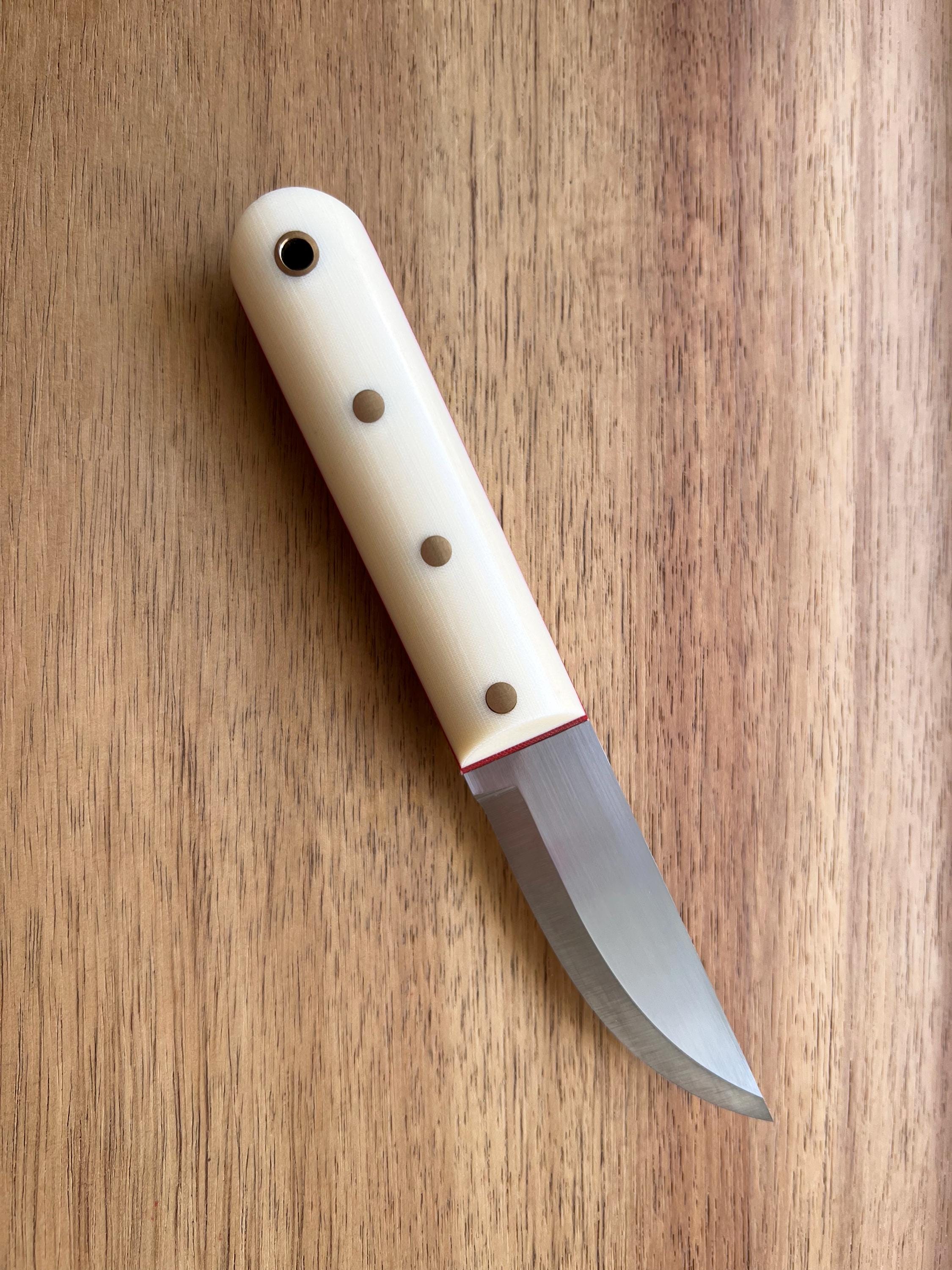 Handmade Bushcraft Scandi Grind Knife With N690 62 HRC Cryo Steel Knife ...