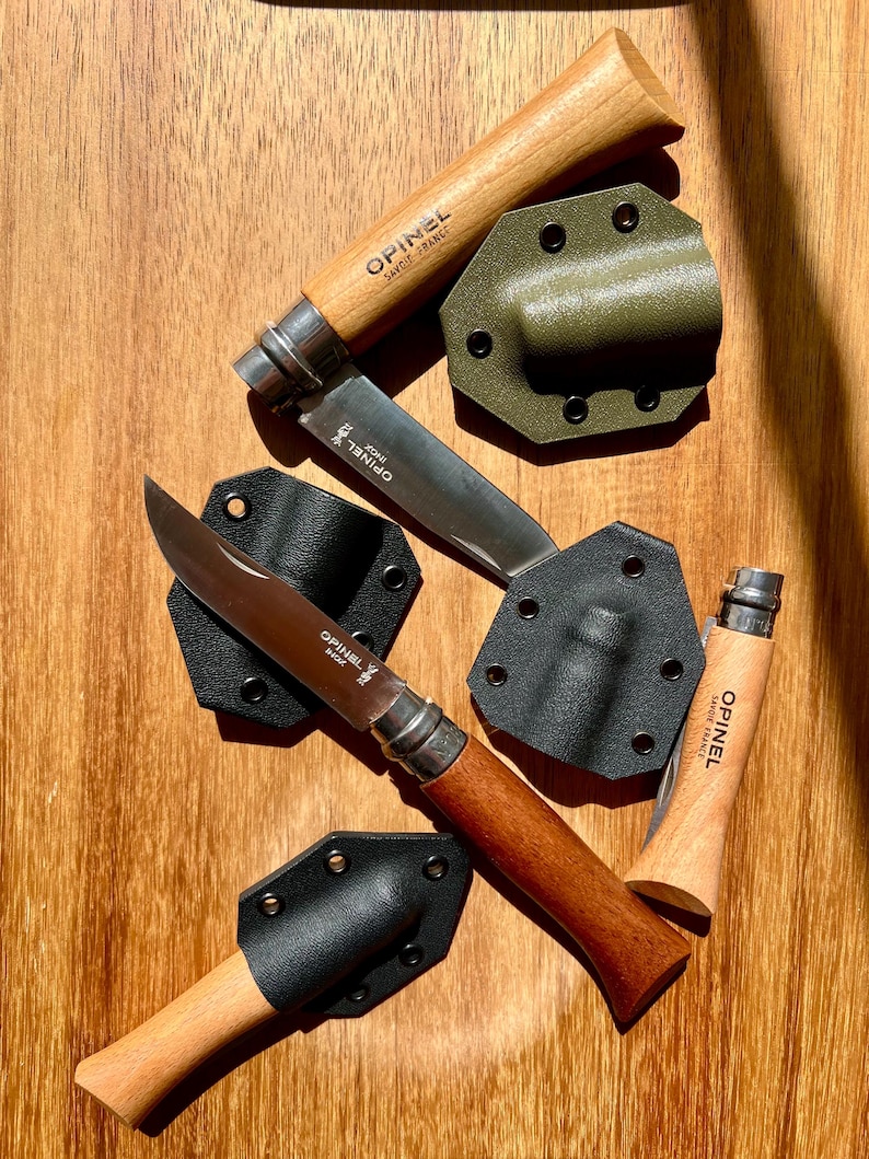 Custom Kydex Neck Carry Sheath for Opinel With Paracord Lanyard ...