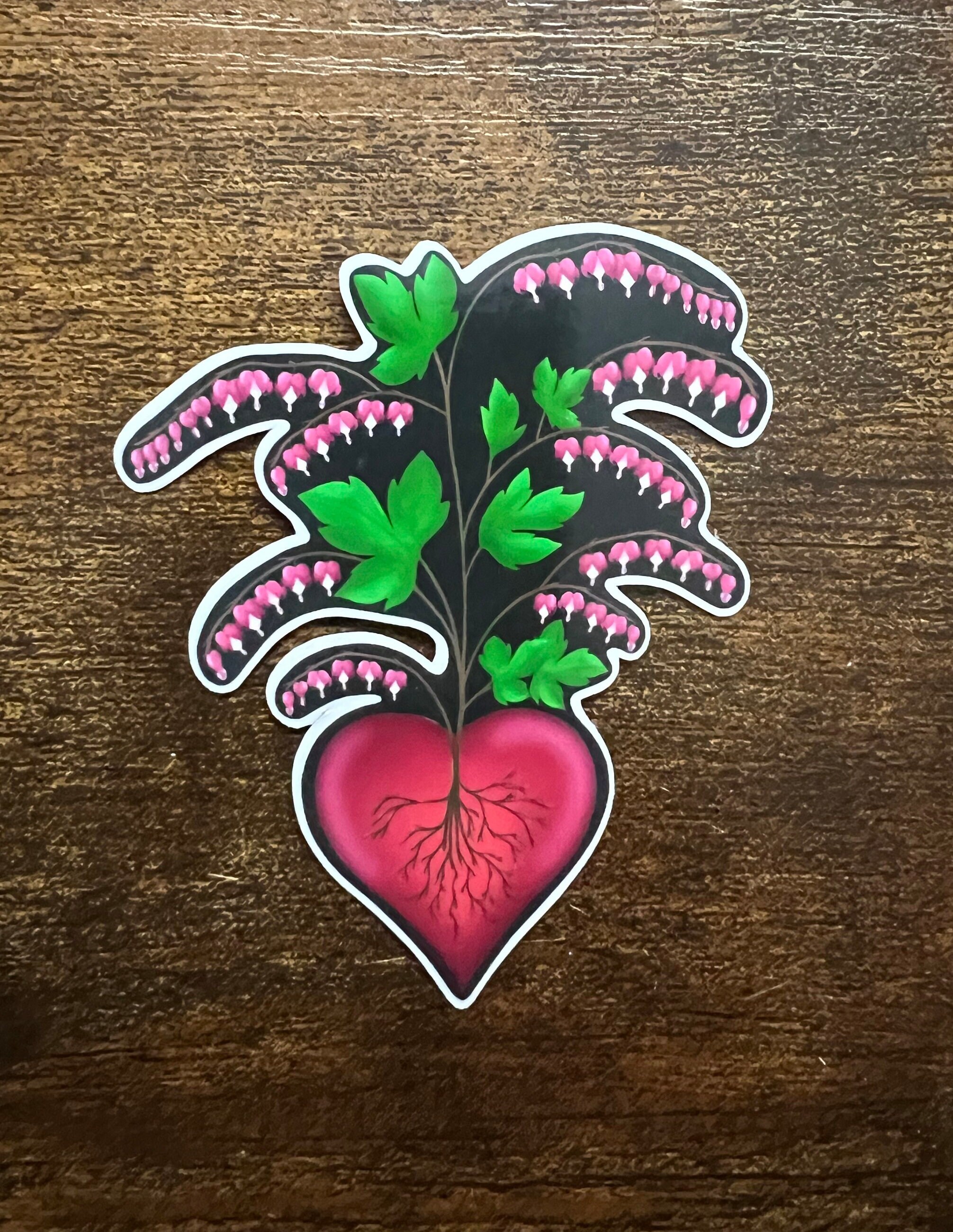 Bleeding Heart Flower Plant Sticker, Bleeding Heart Plant Sticker ...
