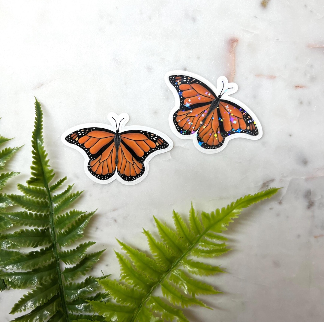 Monarch Butterfly Sticker Beautiful Butterfly Sticker Nature-inspired ...