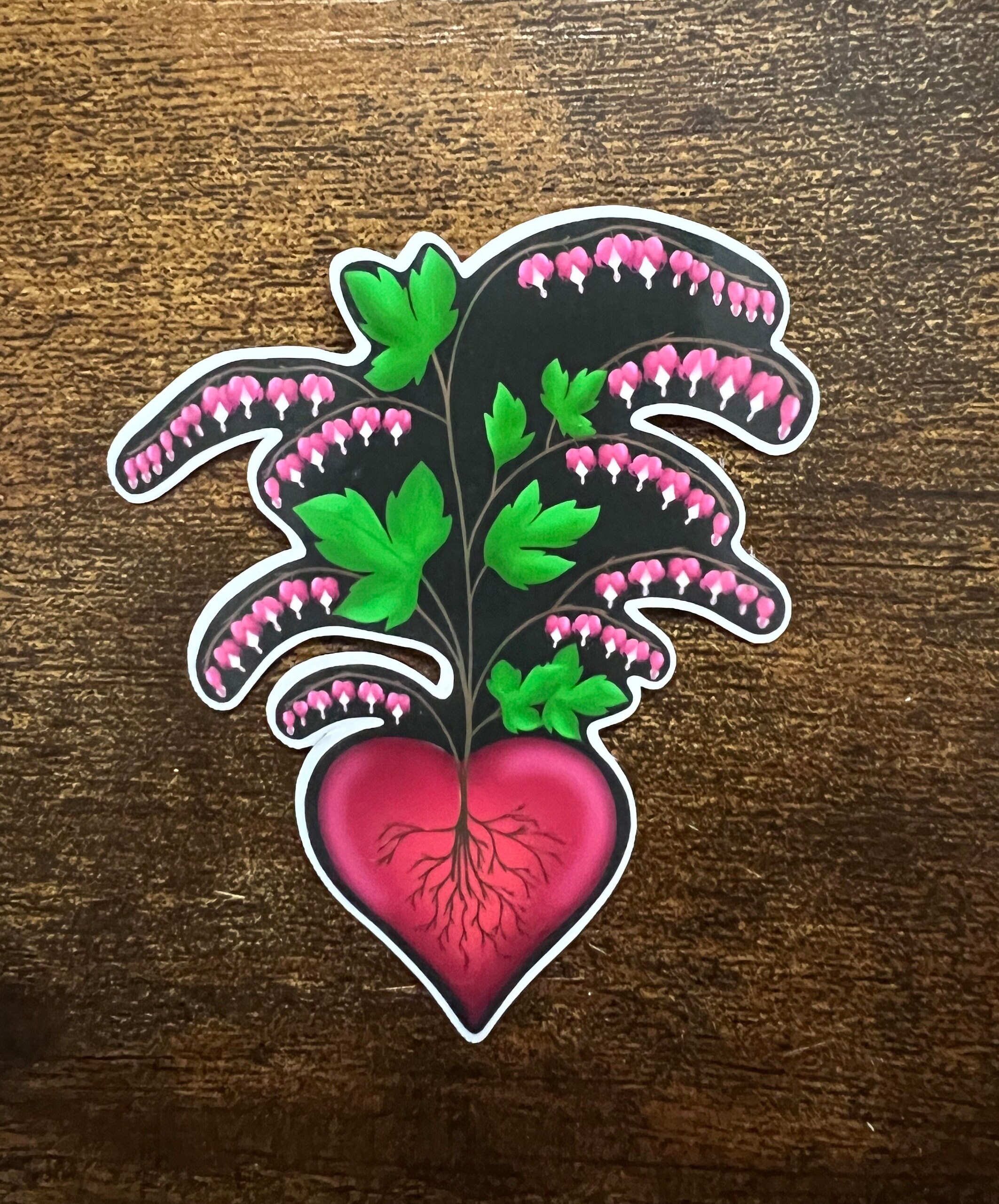 Bleeding Heart Flower Plant Sticker, Bleeding Heart Plant Sticker ...