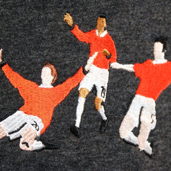 Manchester United Embroidery - Etsy UK