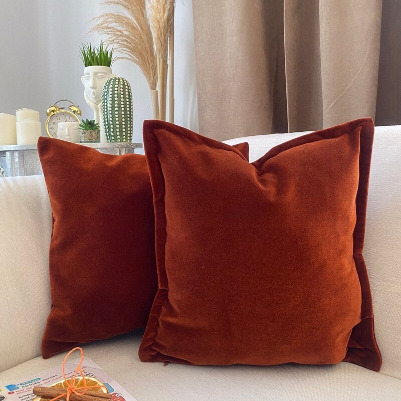 Burnt Orange Pillow Cover - Etsy
