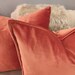Luxurious Salmon Pink Velvet Pillow Cover pink Velvet Throw - Etsy