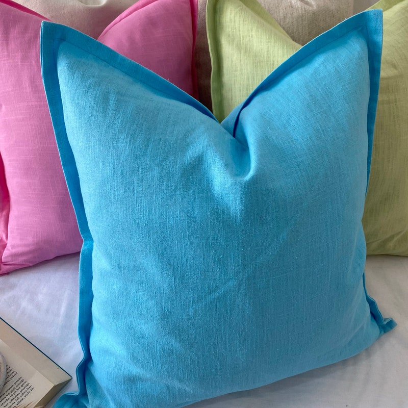 Light Blue Pillow - Etsy